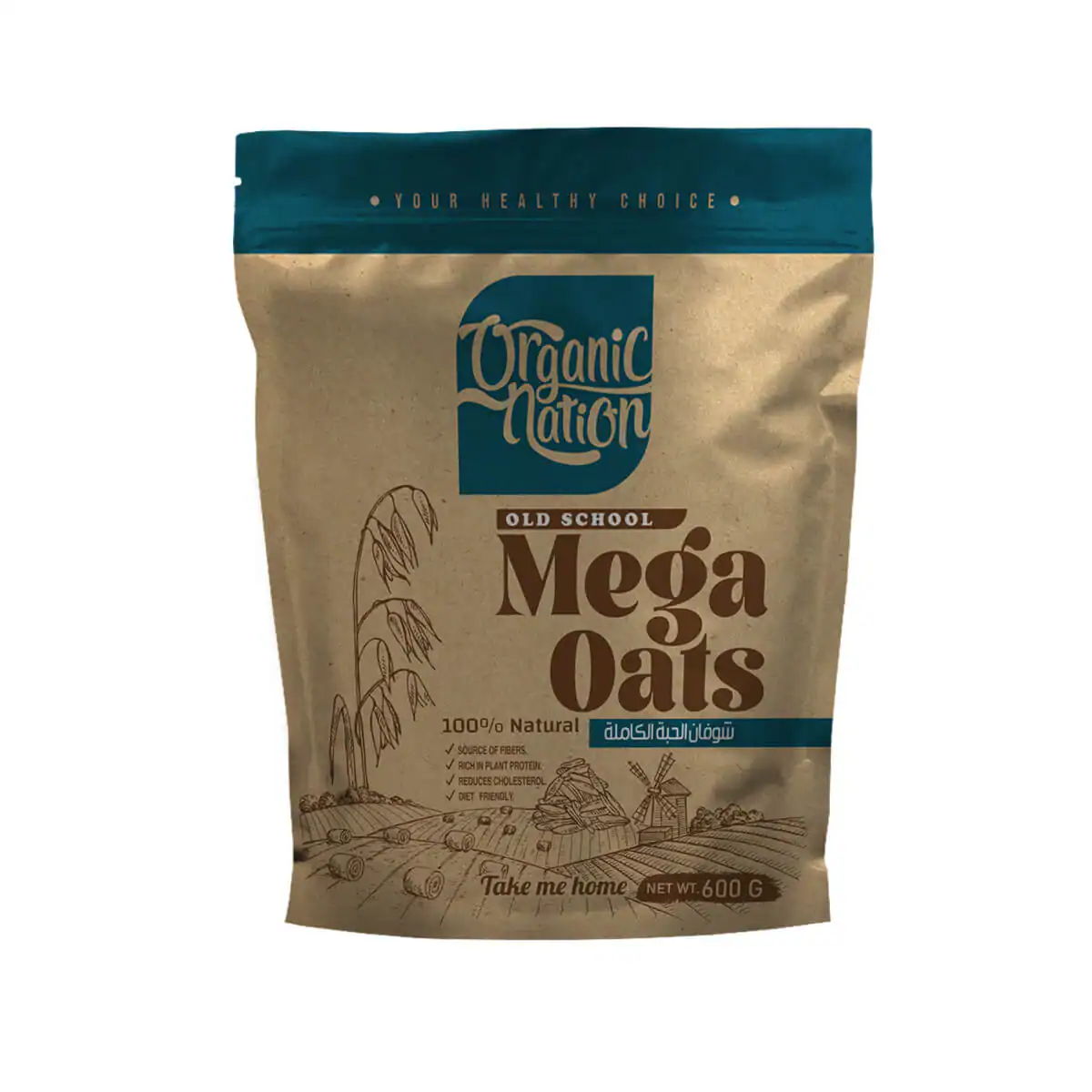 Mega Oats – High-Fiber, High-Protein Oatmeal for Energy & Diet Support ...