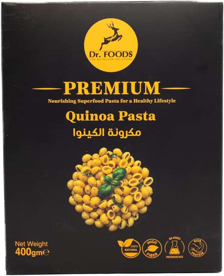 Dr Foods Premium Quinoa Pasta – 400g | High-Protein Shell Pasta for ...