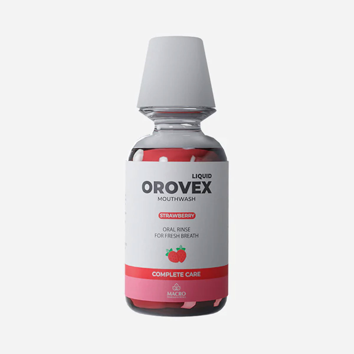 Orovex Strawberry Mouthwash 250ml – Refreshing Strawberry Flavor for ...