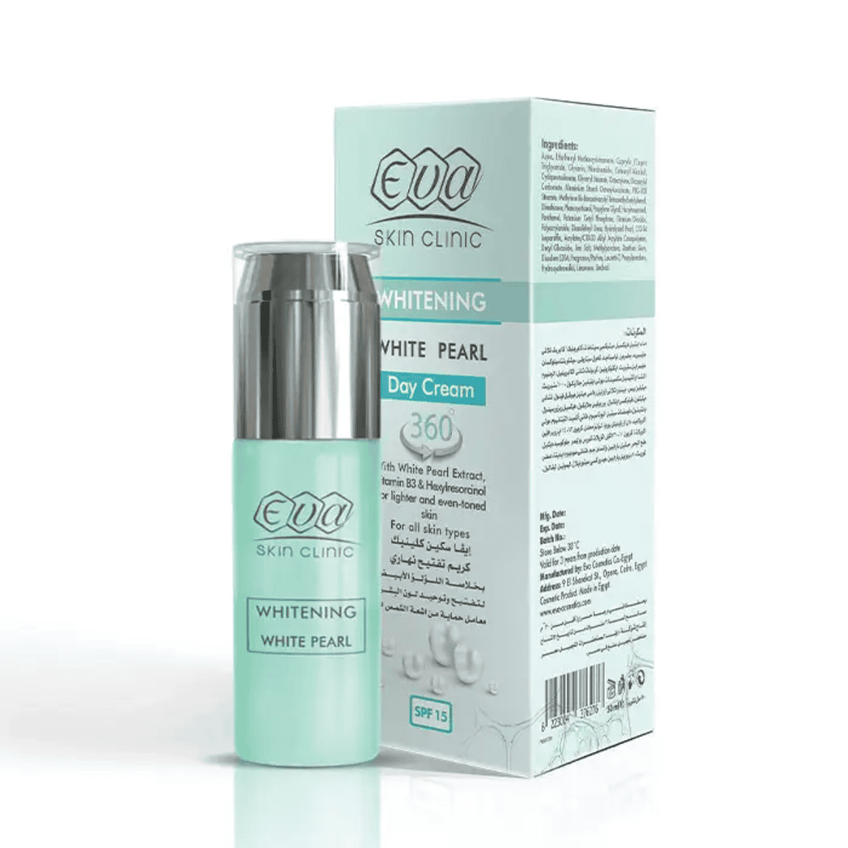 Eva Skin Clinic White Pearl Day Cream SPF15 50 ml – Daily Glow & Sun ...
