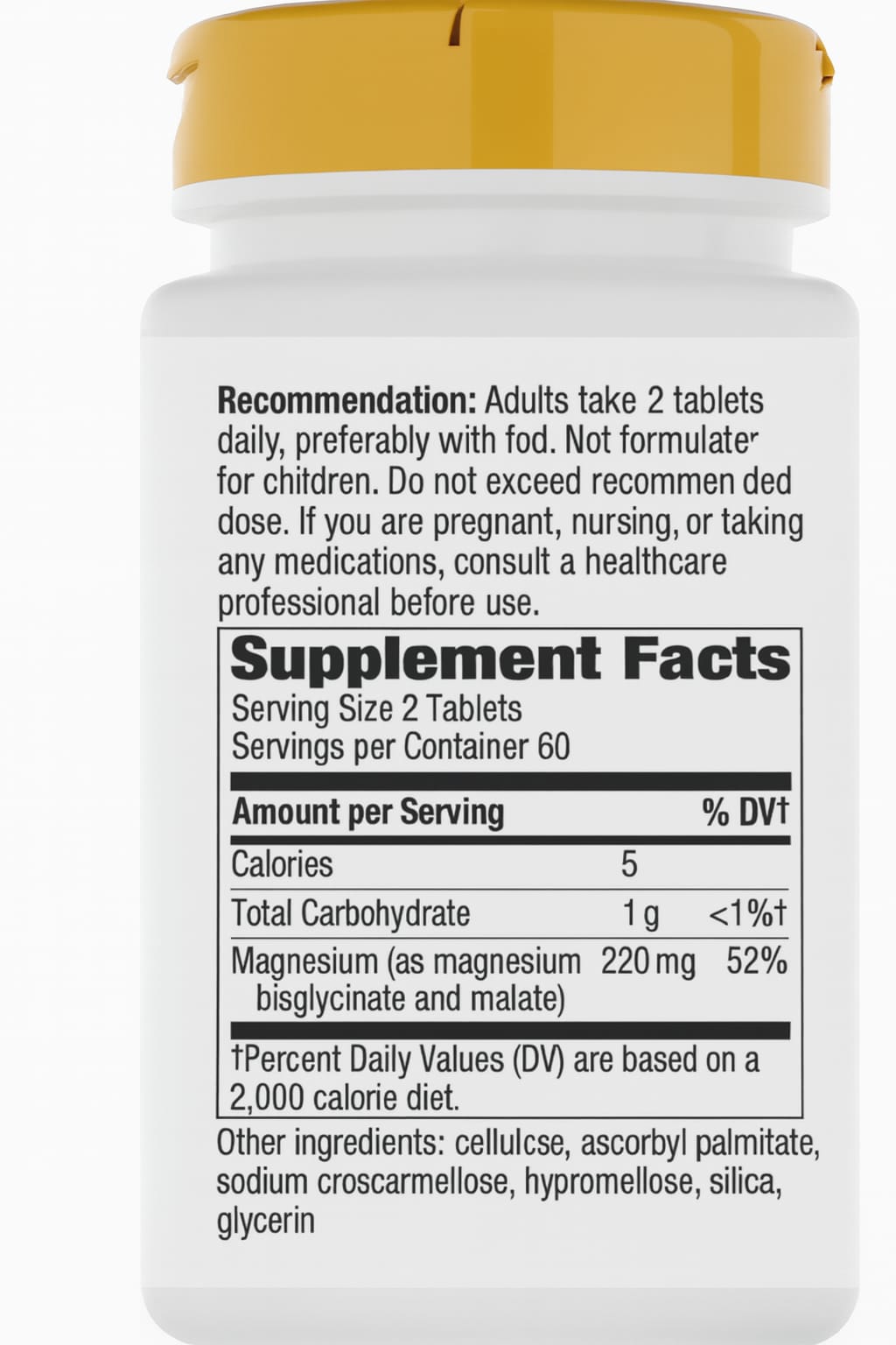 Nature's Way Magnesium Glycinate (120 Tabs) - Superior Absorption ...