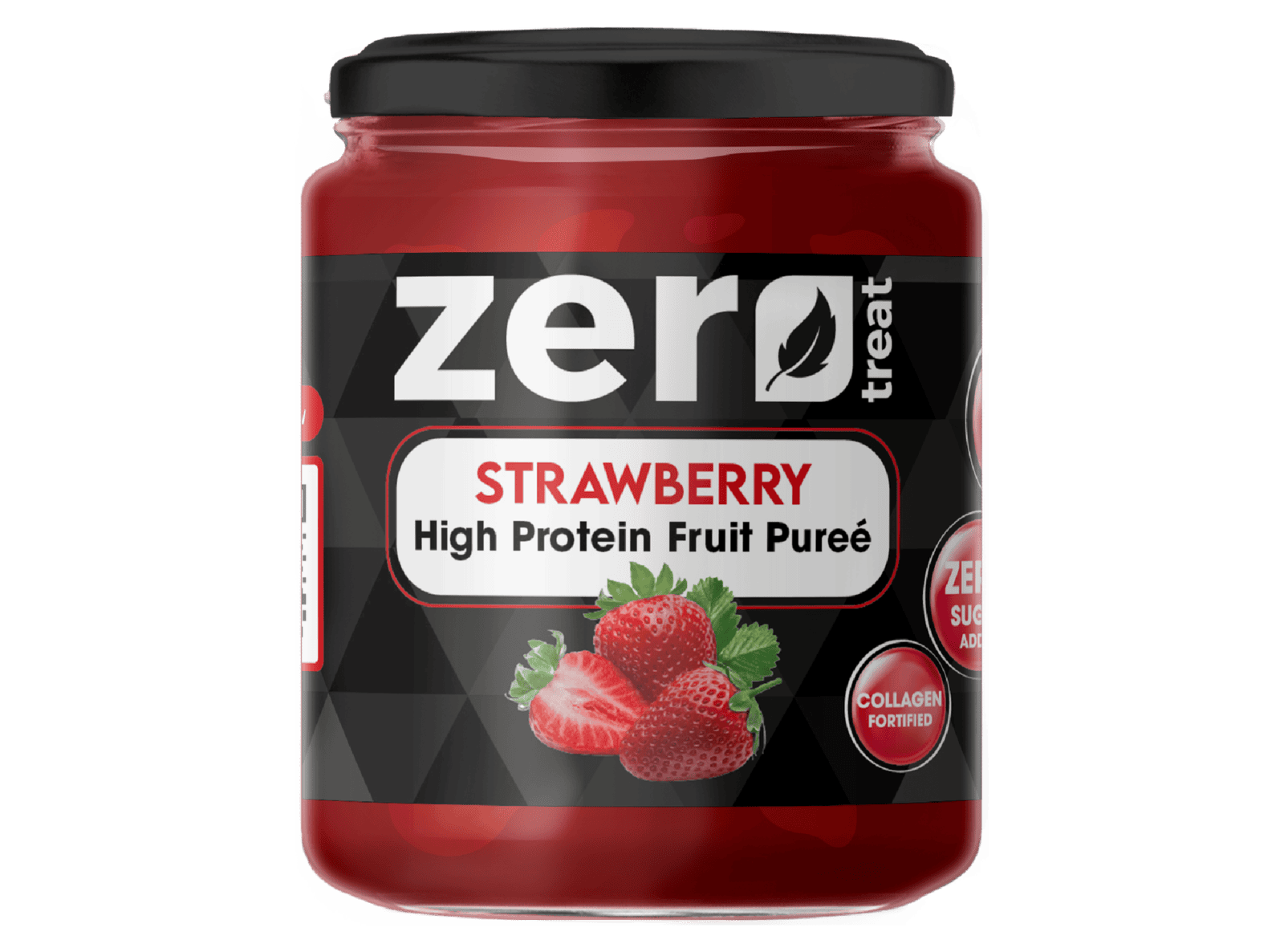Strawberry High Protein Fruit Purée Zero Treat 180g | Zero Sugar Added ...